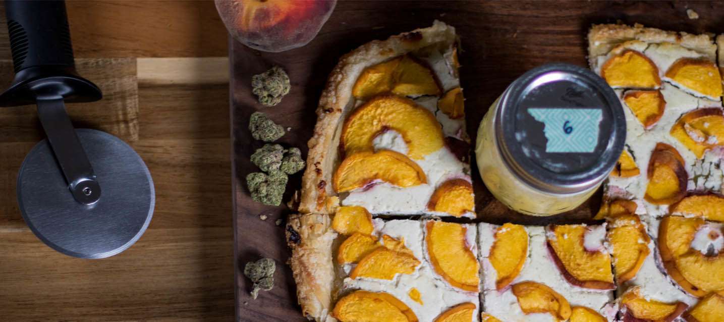 Pot Lunch Episode #59 Cannabis-infused Peach Tart